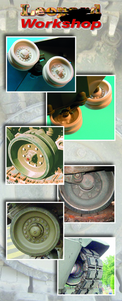 Leopard Workshop : LW001-1 Leopard 1 Replacement Road Wheels and Idlers